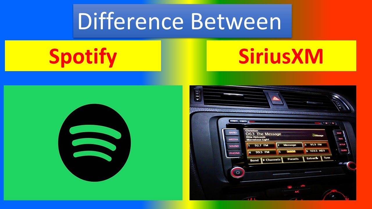 Difference between Spotify and SiriusXM - YouTube