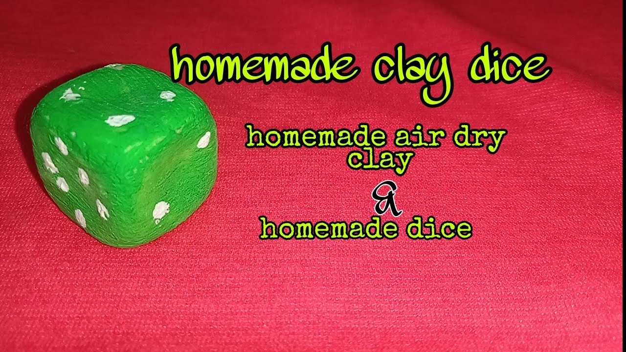 #homemade dice 🎲#Homemade air dry clay#3roses - YouTube