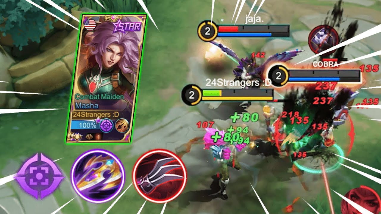 ASSASSIN BUILD MASHA INSANE BURST DAMAGE NO COUNTER IN MYTHIC HIGH ...