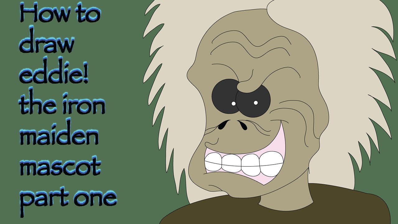 how to draw the iron maiden mascot (eddie) part one - YouTube