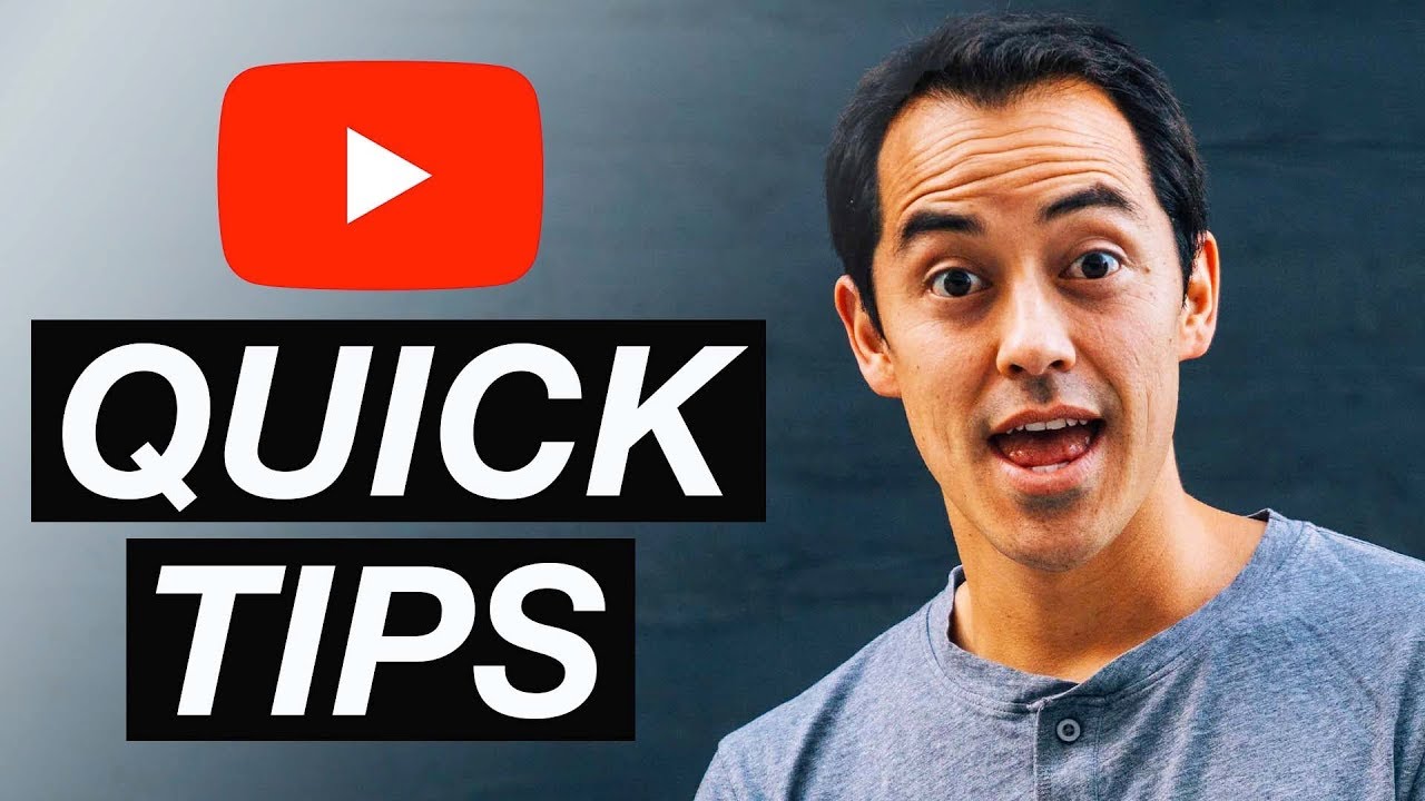 4 Quick Tips to get Started on YouTube Today - YouTube