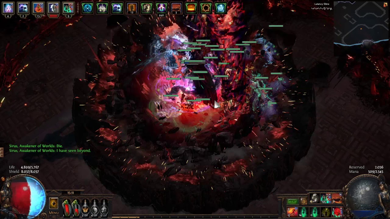 PoE 3.9 Sirius Fight Necro PoV - YouTube