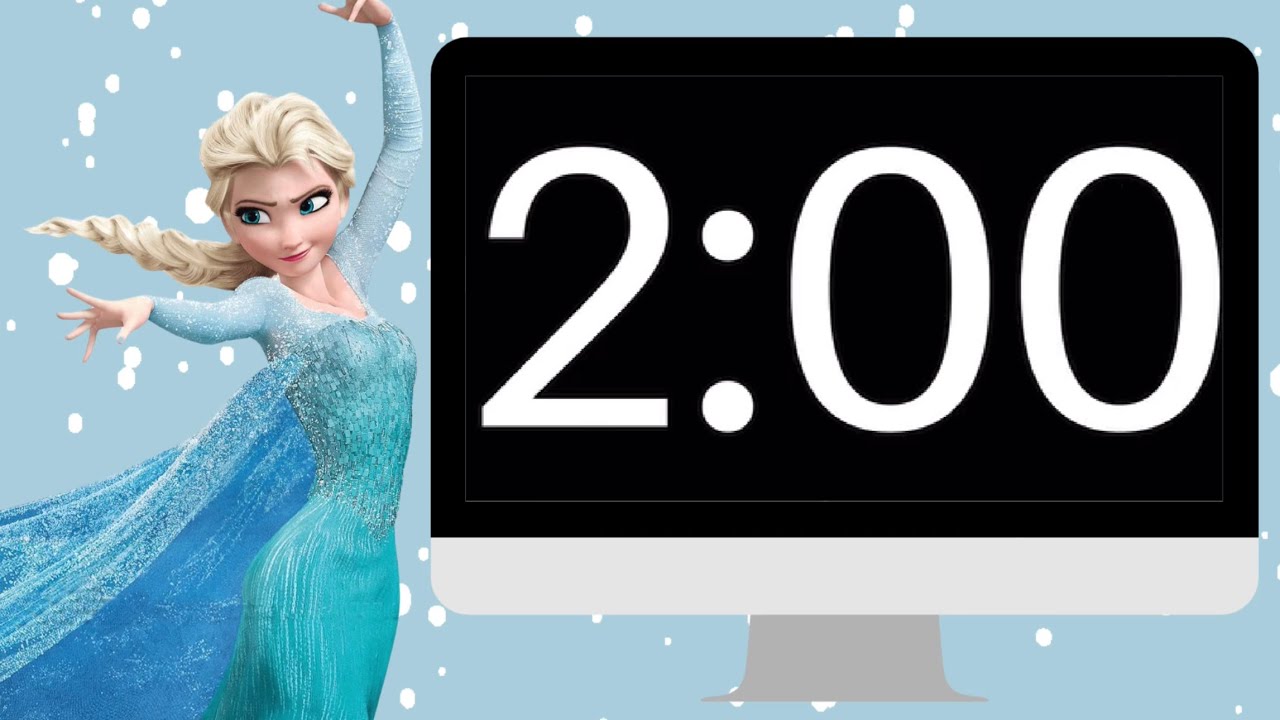 Elsa Countdown Timer, 2 Minute Brushing Teeth, Cleaning or Productivity ...
