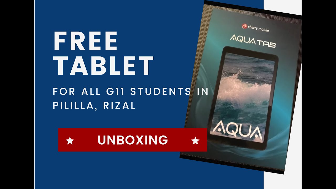 Unboxing Cherry Mobile AQUATAB | Free tablet for G11 students in ...