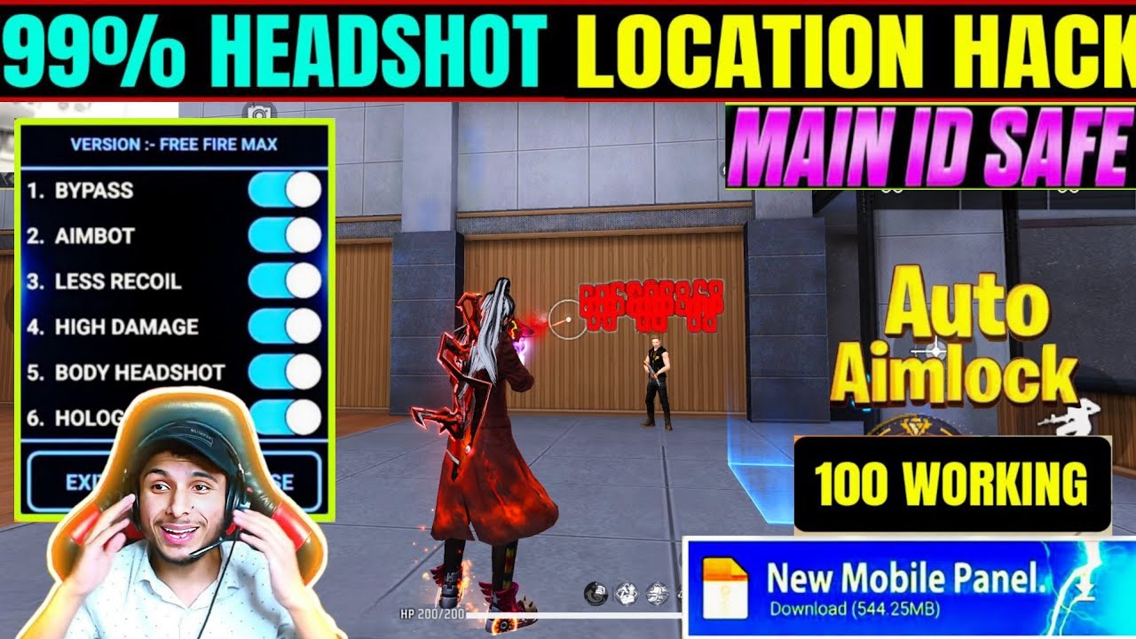headshot hack free fire 🔥 Ob49 Update Drage headshot ff hack l Hologram ...