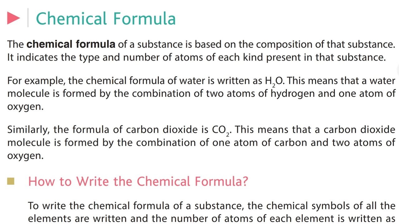 chemical substances and processes || ep02 || How to write chemical ...
