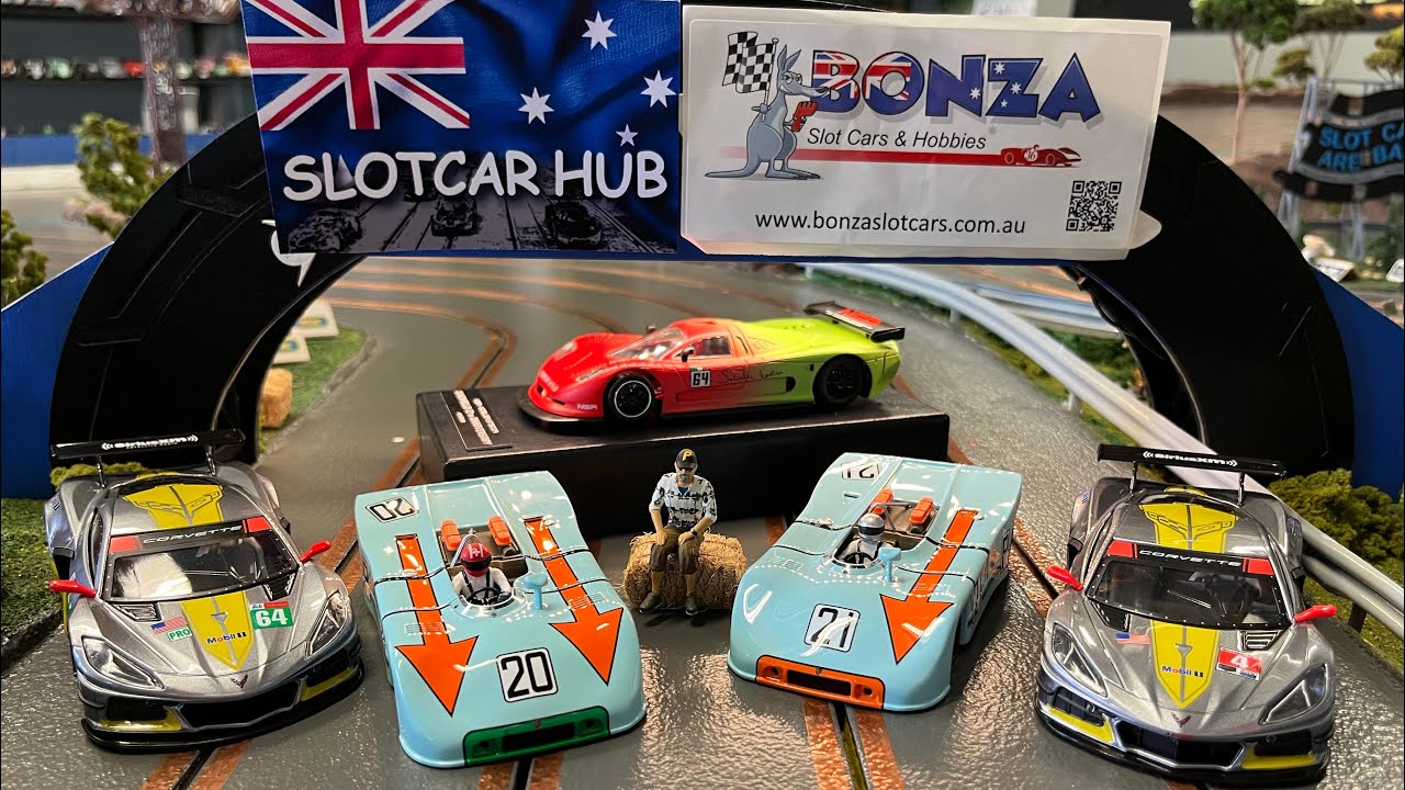 Nsr slot cars Porsche 908 - Corvette C8R - Mosler Available at Bonza ...