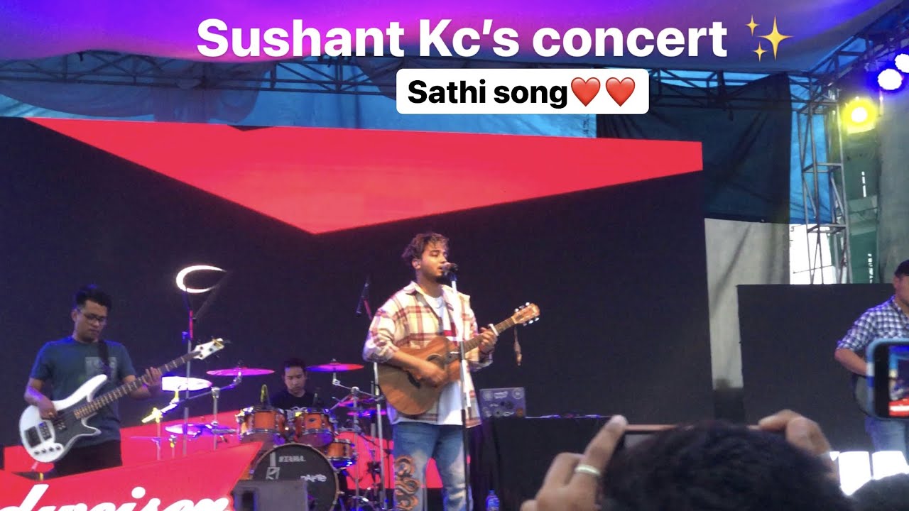 Sathi Song by Sushant KC || Live Performance || Kathmandu || - YouTube