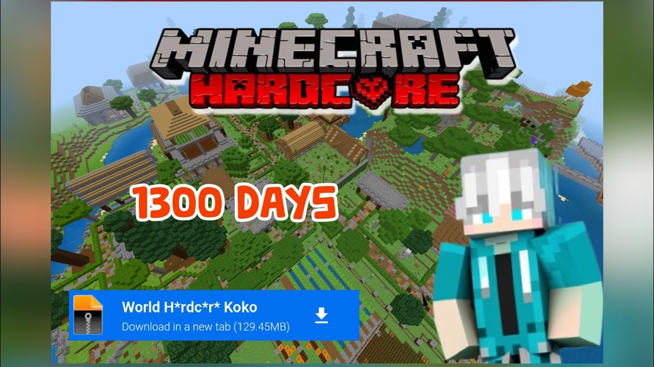 DOWNLOAD MAP SURVIVAL HARDCORE MCPE 1.21.50.20 | NO CHEAT MODE HARDCORE - YouTube