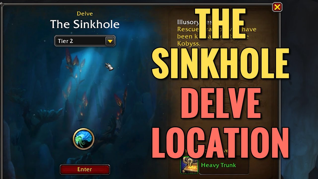 The Sinkhole Delve Entrance Location (WoW TWW) - YouTube