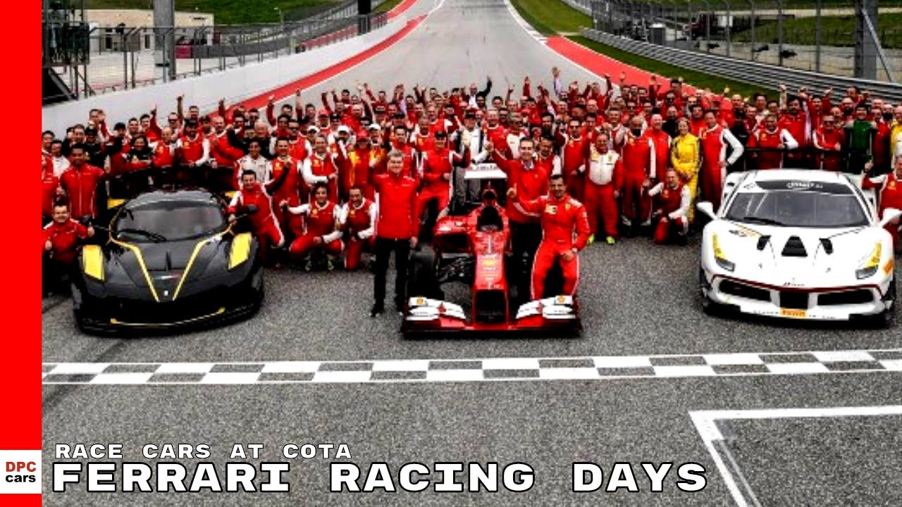 Ferrari Racing Days - 100 Ferrari Race Cars At COTA - YouTube