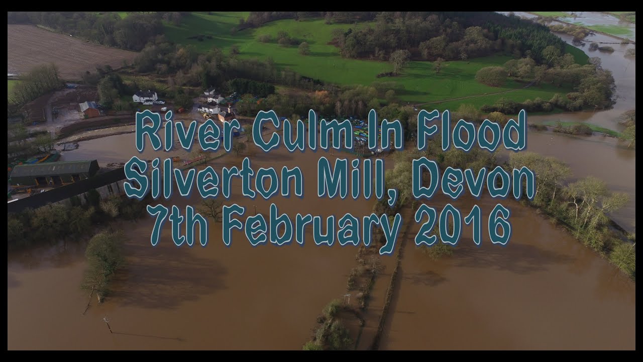 Silverton Mill In Flood - 7th February 2016 - YouTube