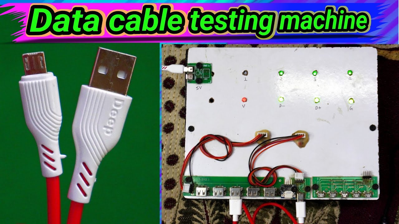 Data cable testing machine | Usb cable tester | data cable ...
