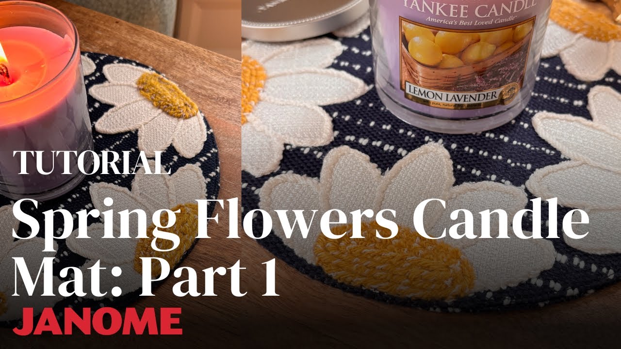 Spring Flowers Candle Mat Part 1 - YouTube