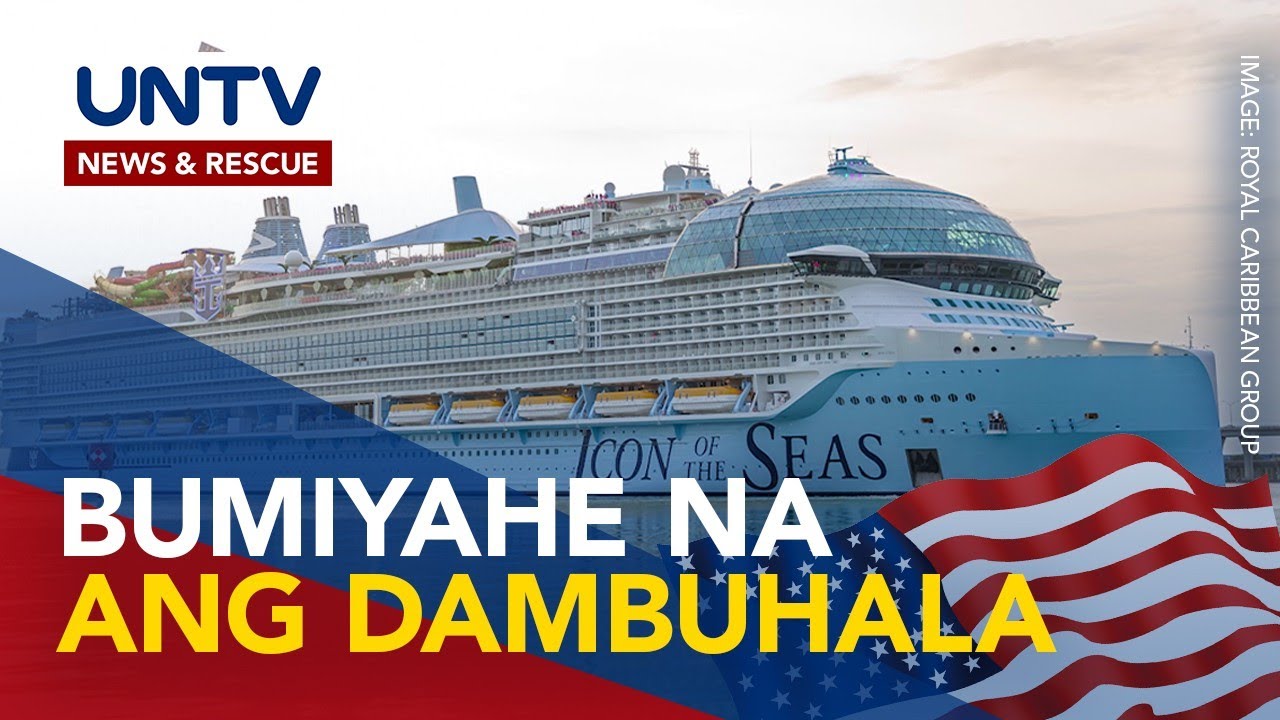 Pinakamalaking cruise ship sa mundo, nagsimula nang maglayag - YouTube