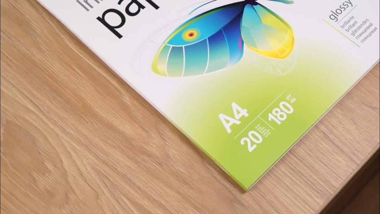 Глянцевая бумага PrintPro Photo paper glossy - YouTube