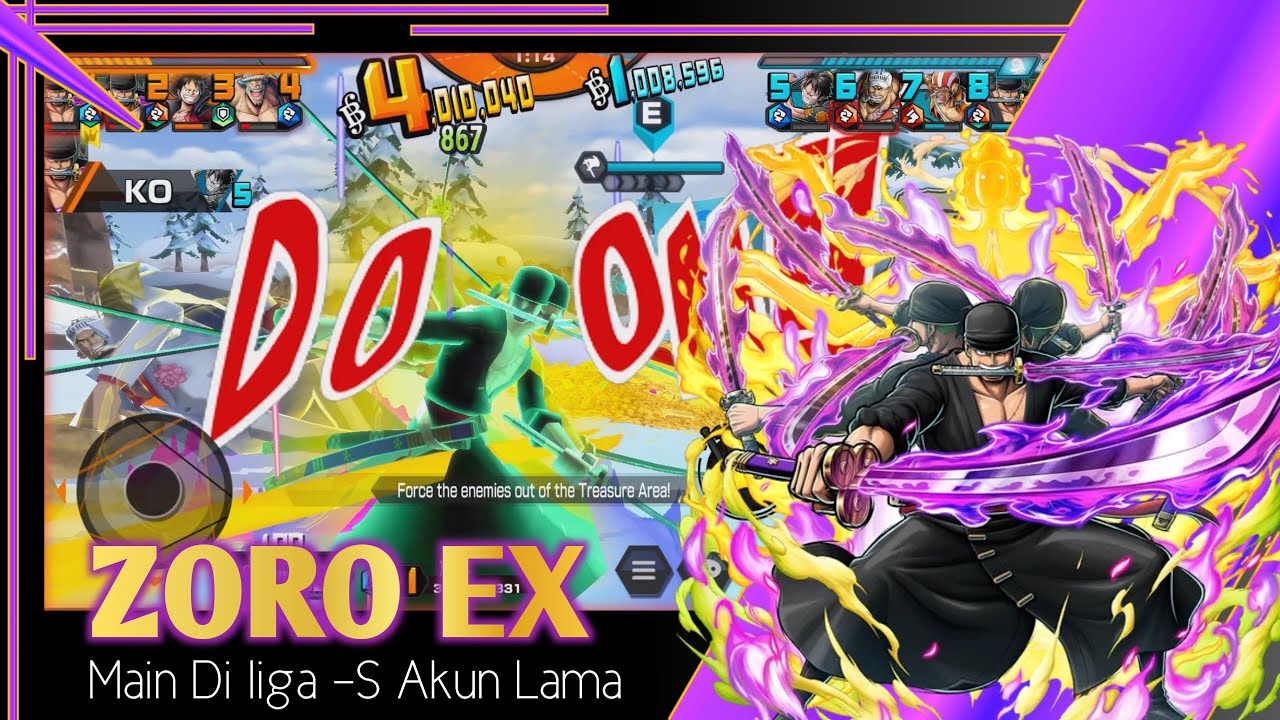 Main ZORO Di Liga -S akun gacha 10RD|| One Piece Bounty Rush Indonesia ...