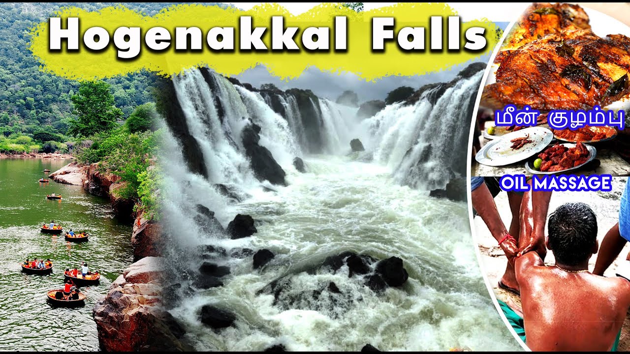 Hogenakkal falls in 2022 | ஒகேனக்கல் நீர்வீழ்ச்சி I Oil massage I Fish ...