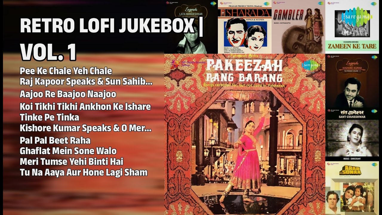 रेट्रो लोफी ज्यूकबॉक्स | Lata Mangeshkar Songs | Pee Ke Chale Yeh Chale ...