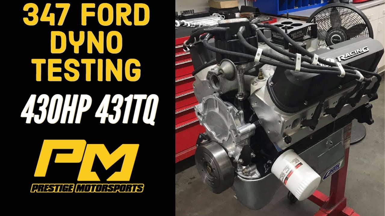 Jim's Carbureted 347 Stroker Ford on the Dyno at Prestige Motorsports ...