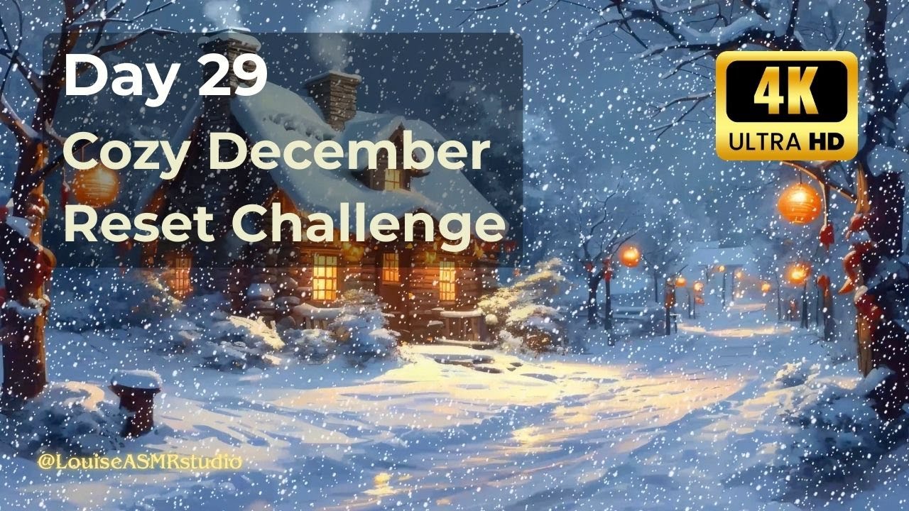 Day 29 – Cozy December Reset Challenge | Snowy Winter Street Ambience ...