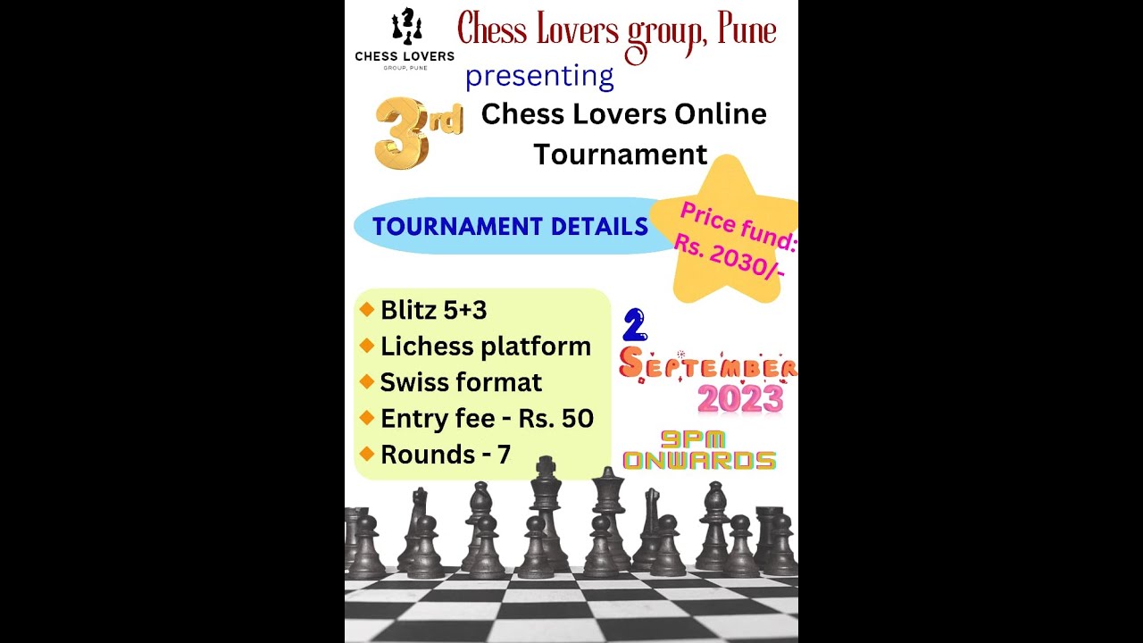 3rd Chess Lovers online Tournament - live stream - YouTube