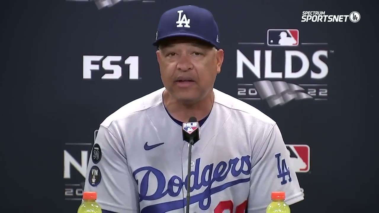 Dodgers manager Dave Roberts postgame interview after Dodgers lose to ...