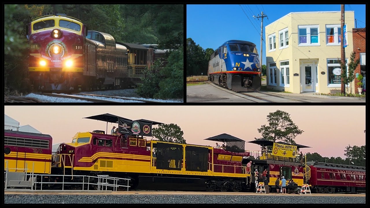 Chasing Amtrak's "Open Express" and ACWR's 87 Locomotive Bar - YouTube