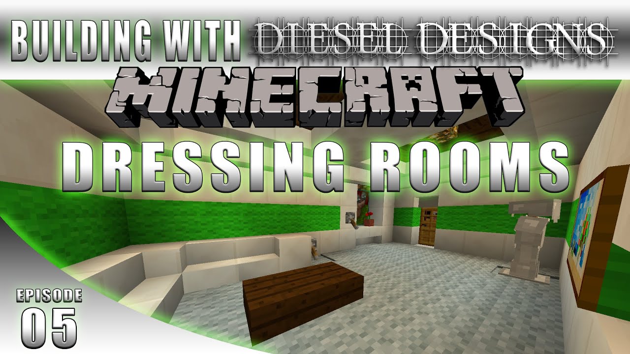 Minecraft: EP05: Dressing Rooms!: Building with Diesel! (Vanilla ...