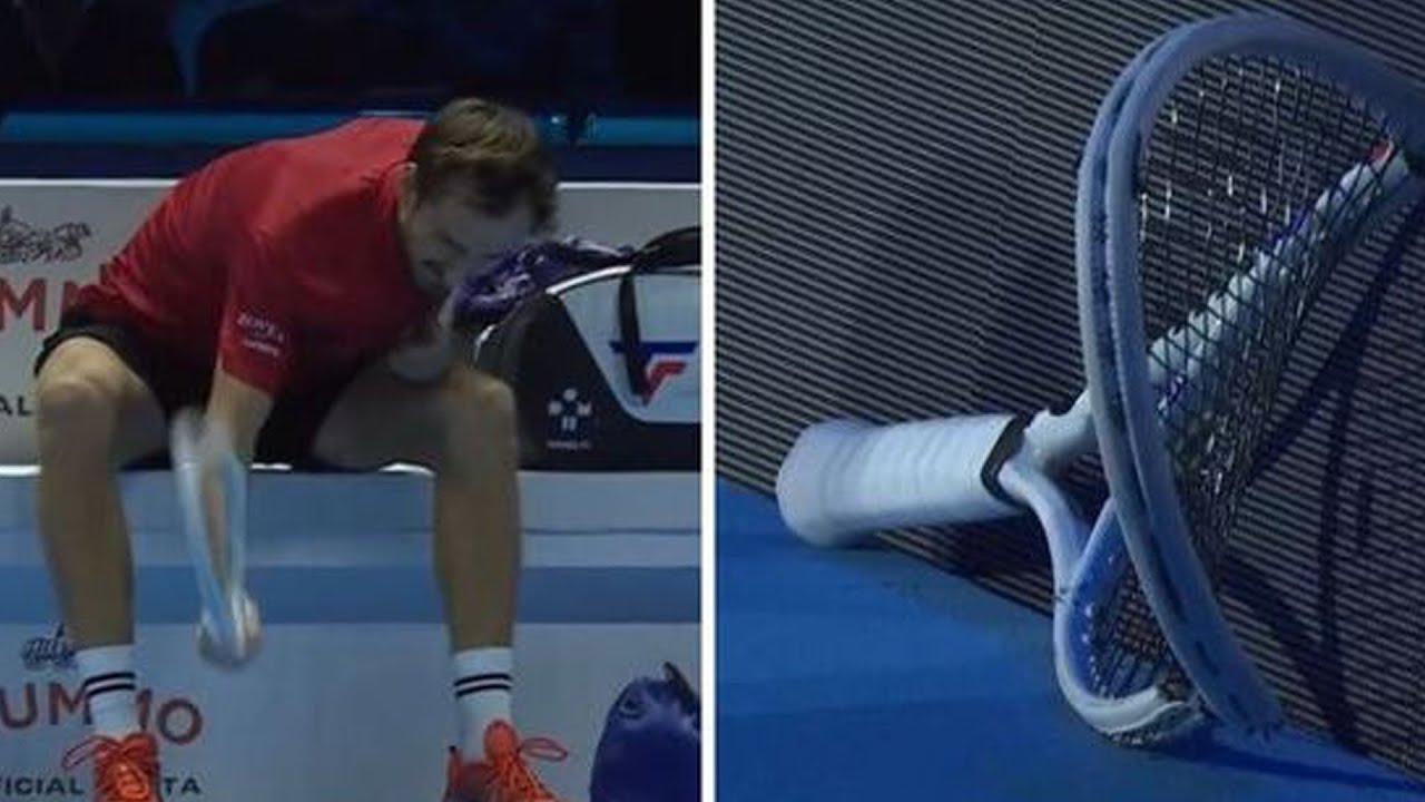 Daniil Medvedev destroys racket after 'calamitous' serve meltdown at ...