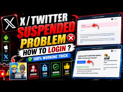 How to Login Suspended Twitter in BGMI 2026 | this account is suspended | bgmi twitter login problem