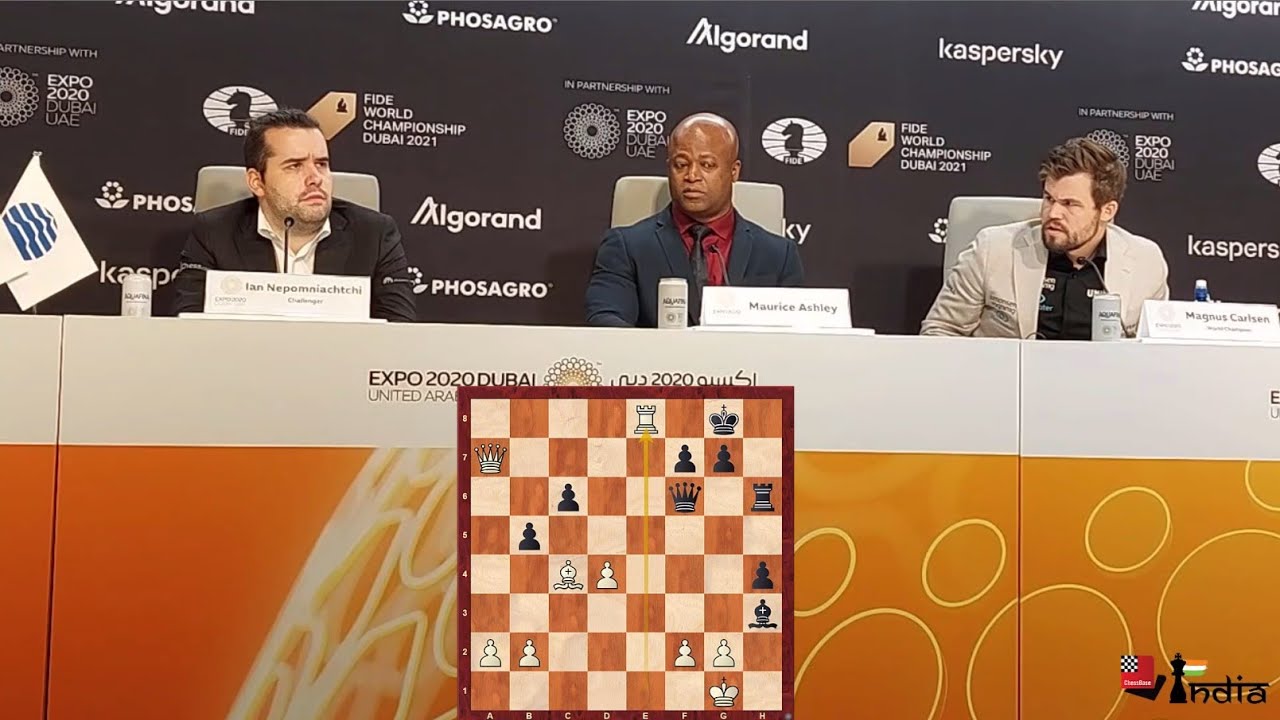Carlsen and Nepo talk to each other for the 1st time in a press ...