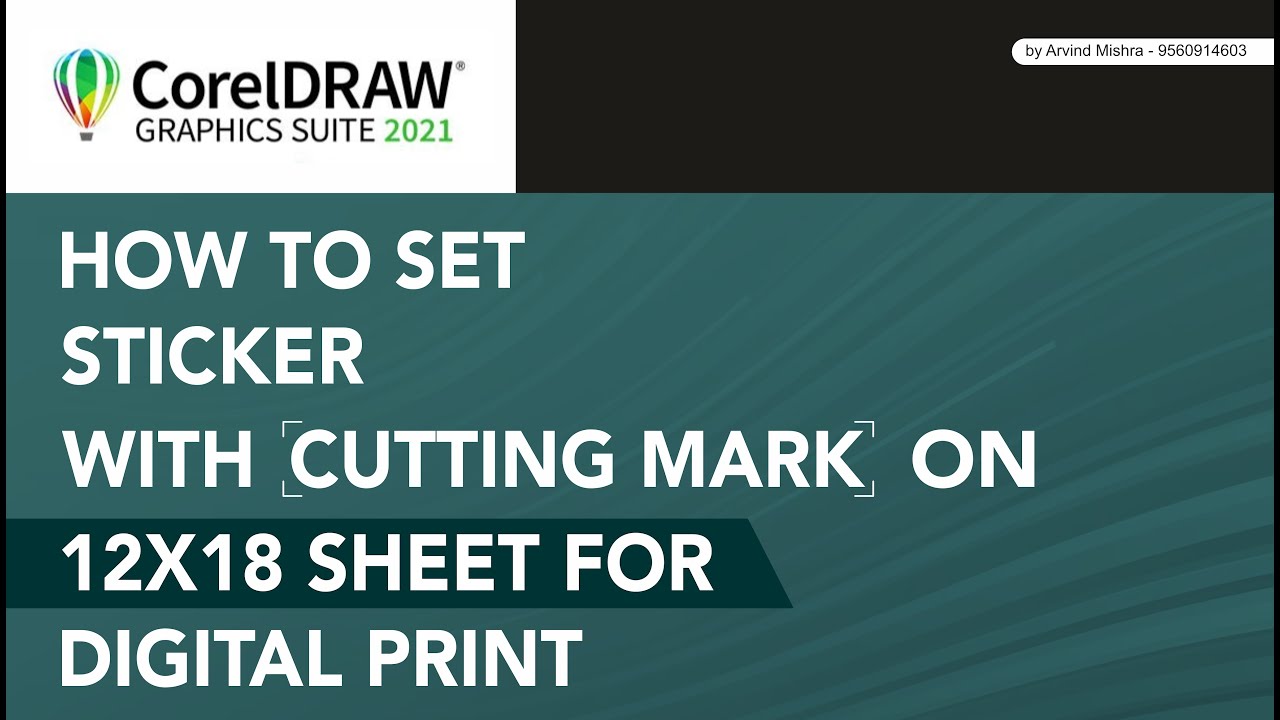HOW TO SET STICKER WITH CUTTING MARKS - YouTube