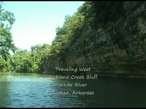 Richland Creek Bluff, White River, Goshen, Arkansas - YouTube