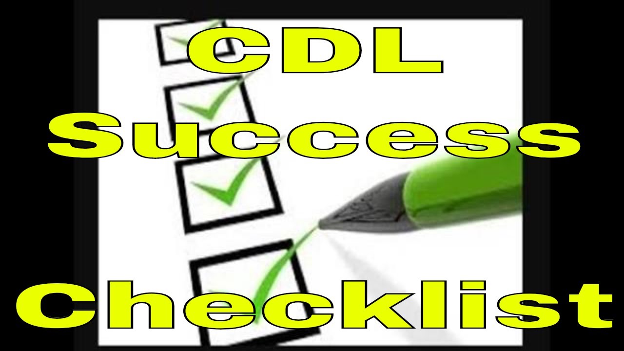 New CDL Truck Driver Success Checklist | Red Viking Trucker | RVTGear ...