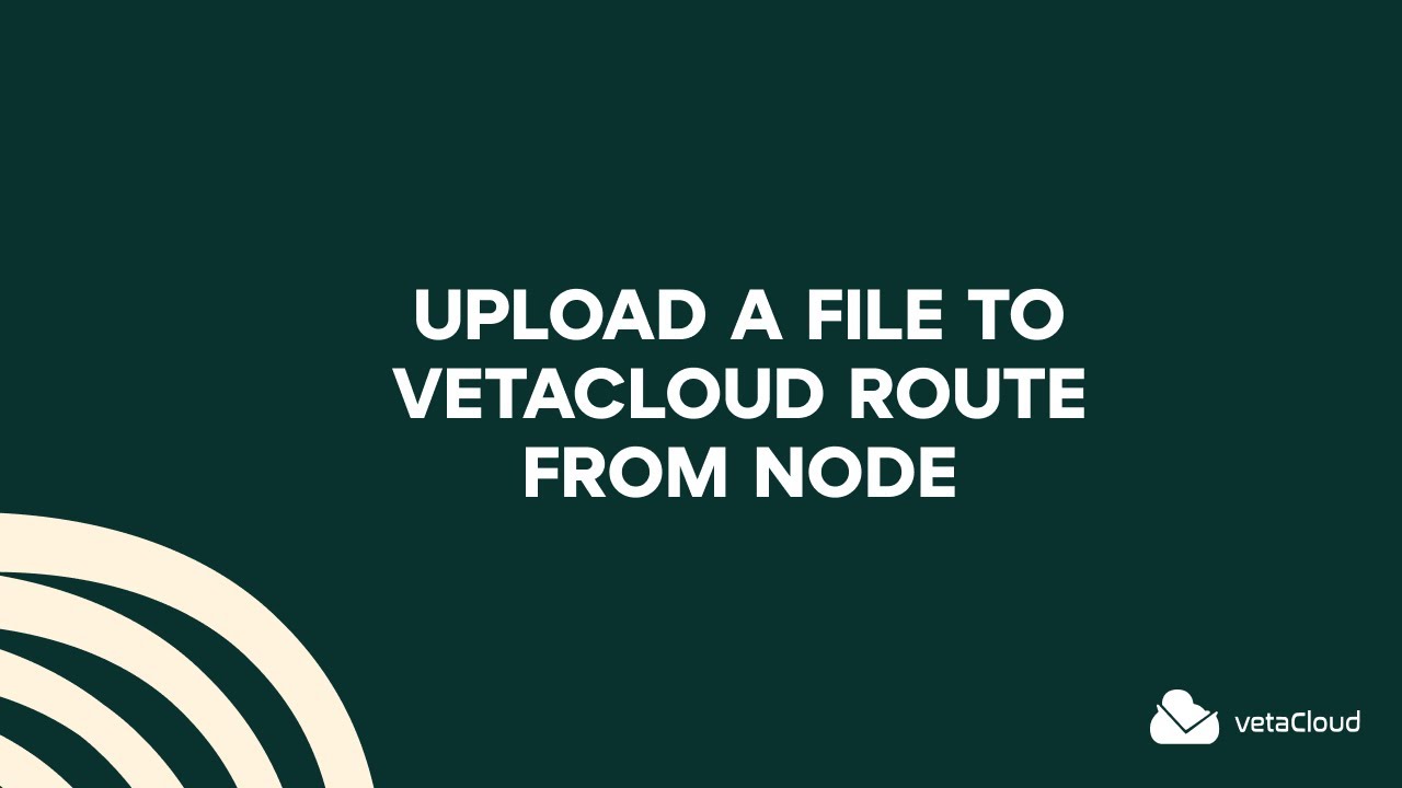 Vetacloud Tutorial How To Upload Files Using Node Js Youtube 5708