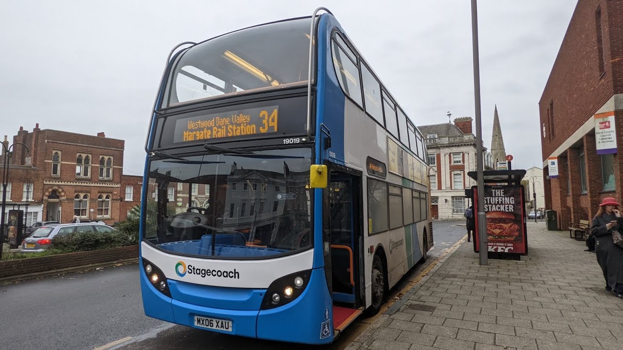 Stagecoach South East MX06 XAU 19019 Enviro400 - YouTube