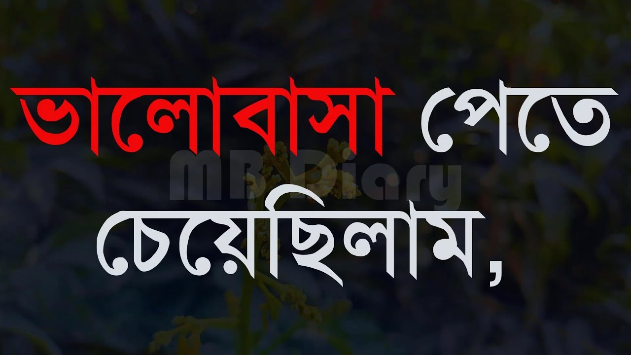 ভালোবাসা পেতে চেয়েছিলাম ।-Life Changing Motivationa l Monishider Bani ...