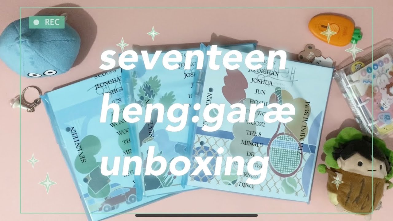 💎 seventeen henggarae unboxing 💎 hana, dul, net versions! - YouTube