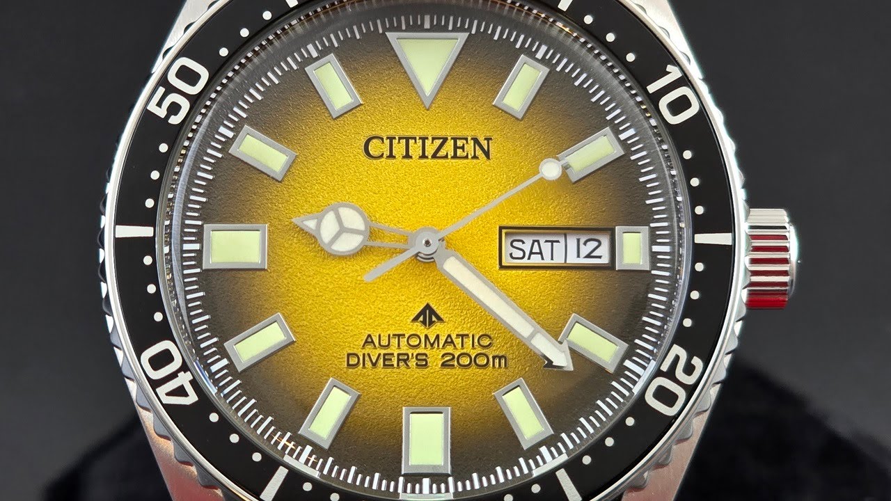 Citizen "Promaster" NY0120-52X, ISO Certified Automatic Diver-Yellow ...