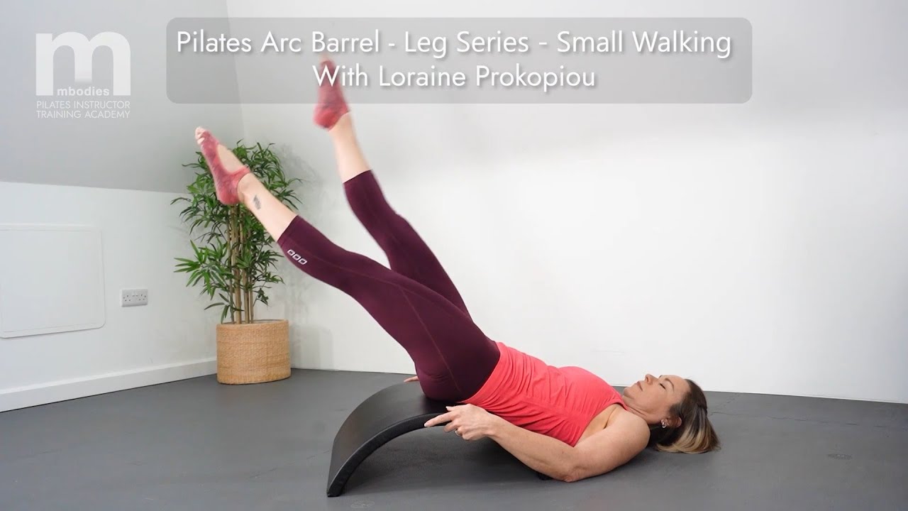 Pilates Arc Barrel Exercise - Leg Series - Double Leg Stretch - YouTube