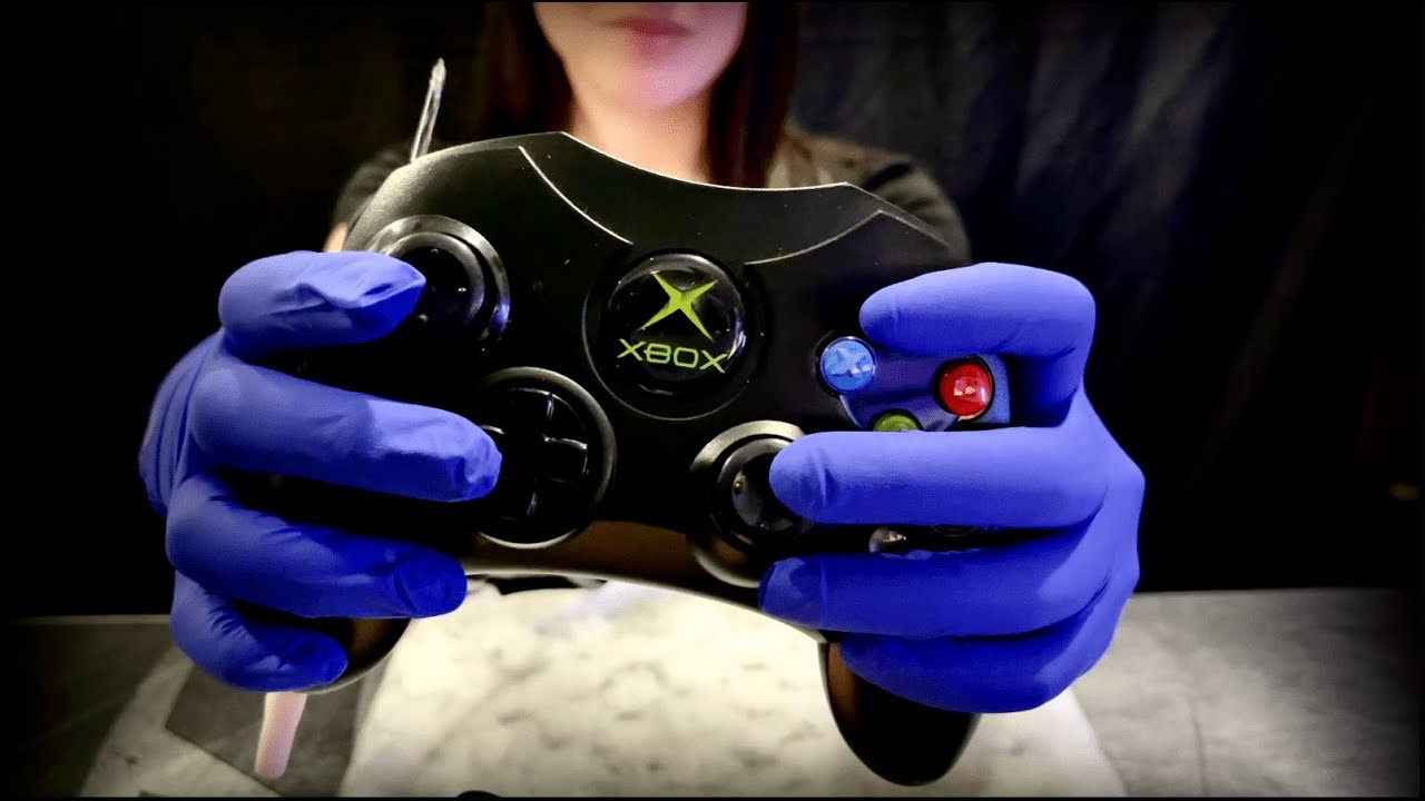 ASMR | Cleaning an Original Xbox Controller 🎮🧼 - YouTube
