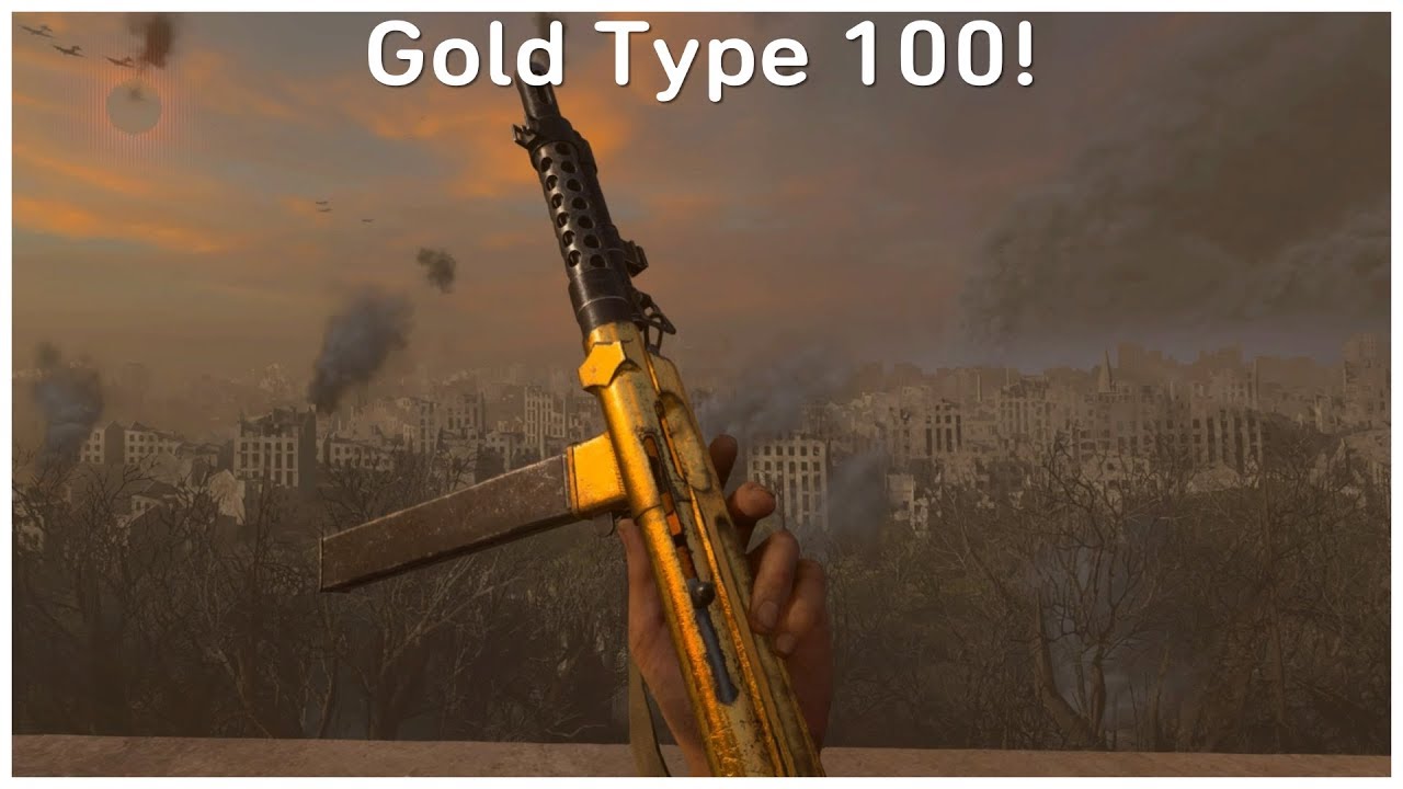 Gold Type 100 On COD WW2! - (Call of Duty WW2) - YouTube