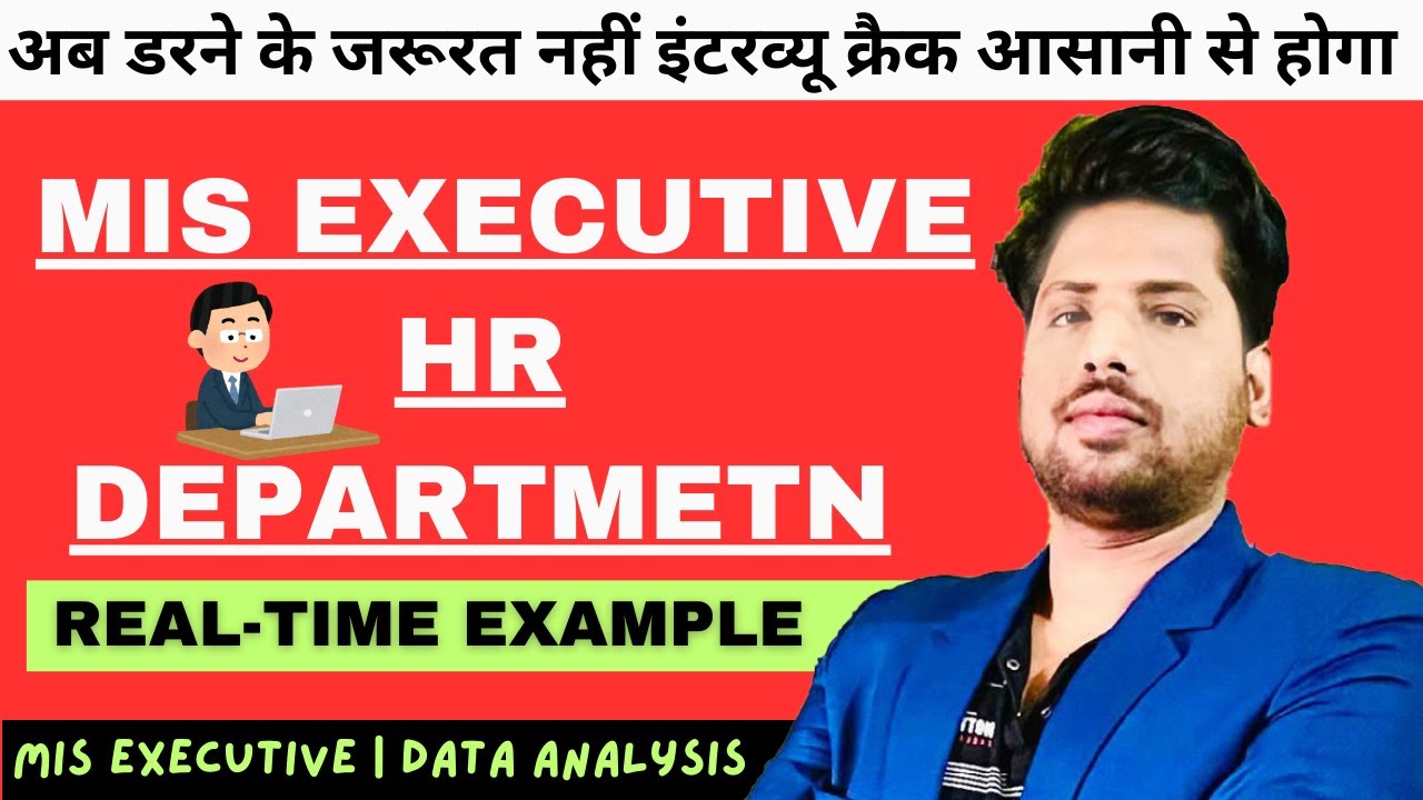 HR Department MIS Executive Real Time Work | Real Time Project on Excel ...