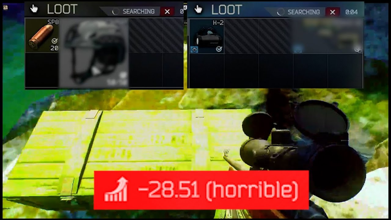 Always check this green weapon box as a scav - 28.51 FENCE REPUTATION ...