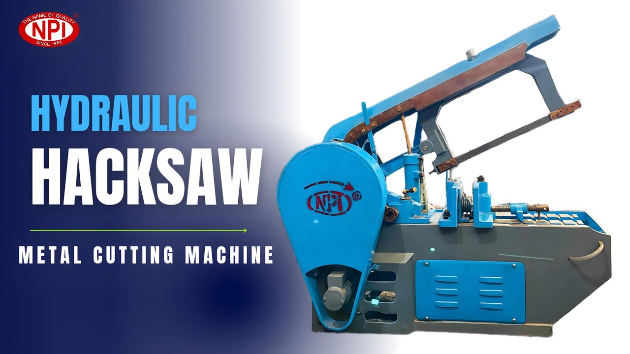 Hydraulic Hacksaw Machine 10" (250mm) - YouTube