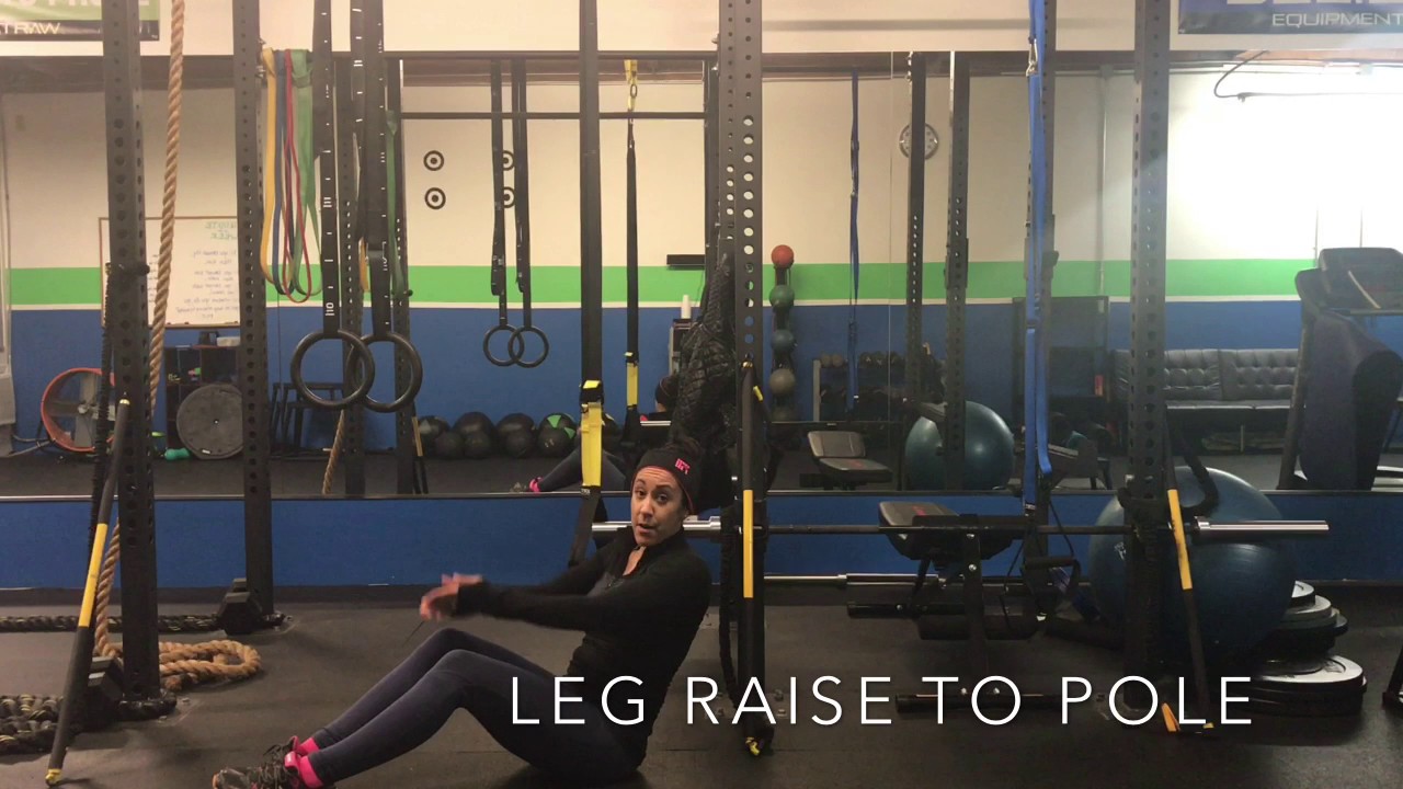 Leg Raise to Pole - YouTube
