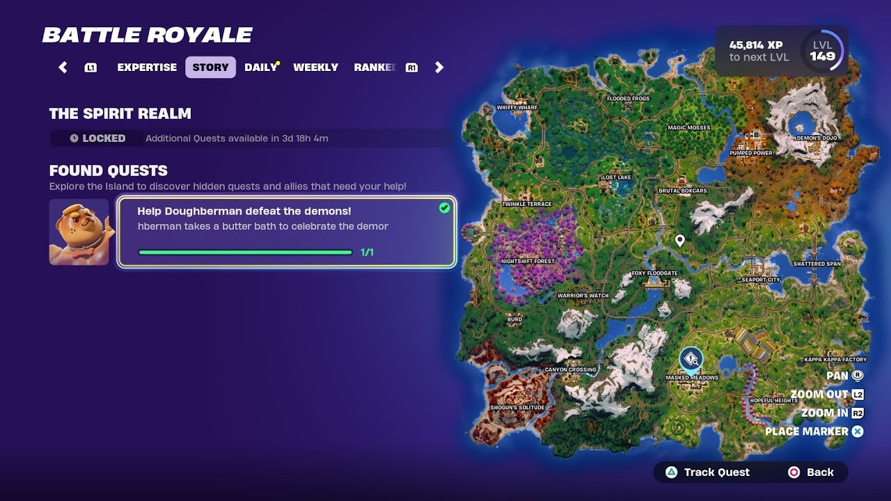 Completing Fortnite Found Story Quests Demons Have Been Found ... Help ...