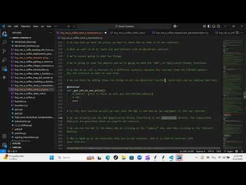 Python Papi / Smart Contracts - Vyper Moccasin Buy Me A Coffee Send Transaction Introduction ...
