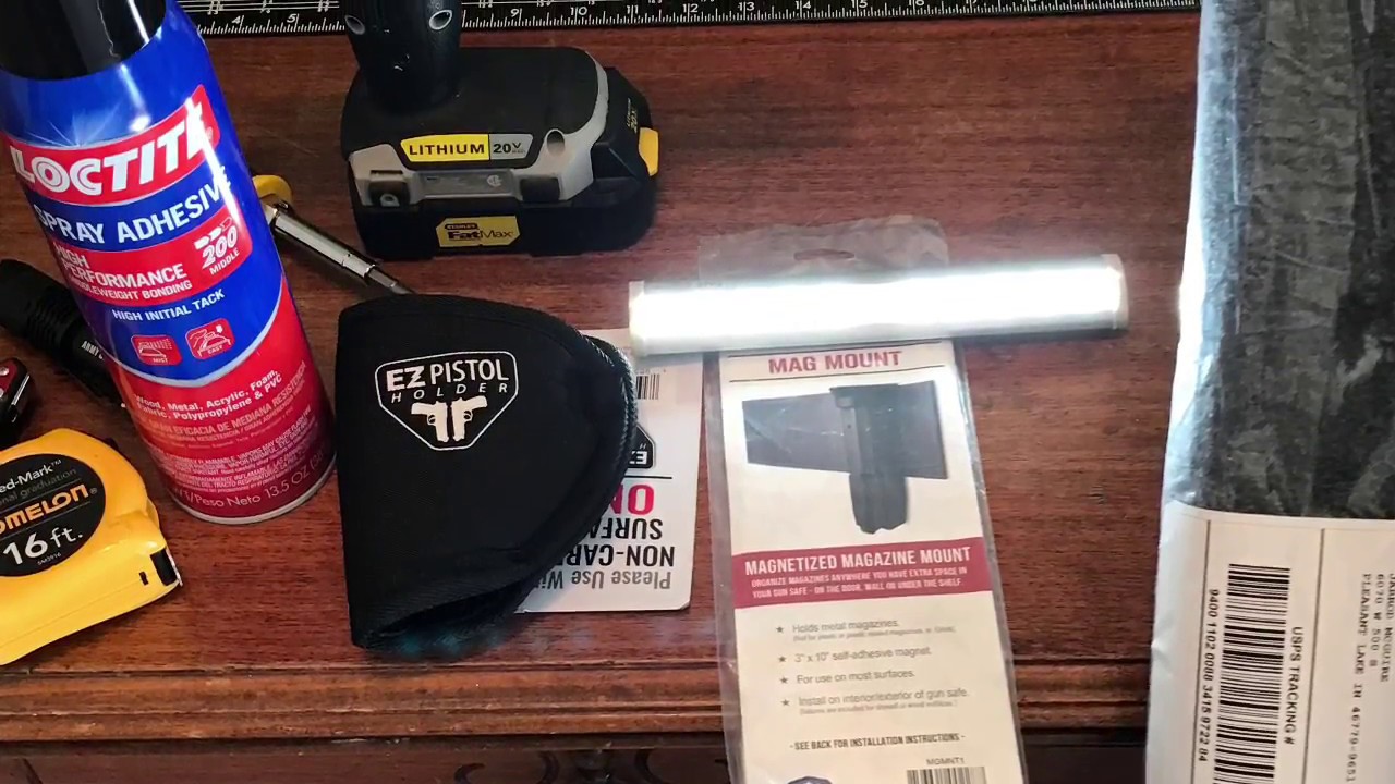 DIY- Gun Safe Remodeled - YouTube